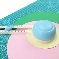 China Mini Round Paper Circle Cutter for Cardstocks 2022 Upgraded Version 75g Metal ABS for sale