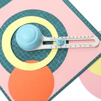 China Mini Round Paper Circle Cutter for Cardstocks 2022 Upgraded Version 75g Metal ABS for sale