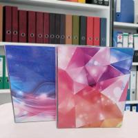 China Custom A4 Pearlescent Printing PVC Binder Paper Folder with PVC Material and BOX FILE for sale