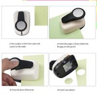 China 1 Hole Kids Christmas Gift Handmade Cutter Card Craft DIY Hole Paper Shape Punch for Printing for sale
