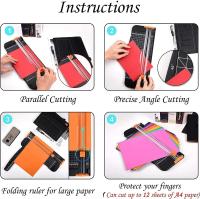 China ABS DIY Paper Trimmer for School Home Office ABS Material 12 Sheets Cutting Thickness for sale