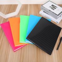 China Orange A4 Display Book Folder with Fixture size A4 and Design Solid Color Stripe for sale