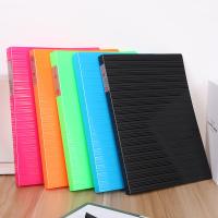 China Orange A4 Display Book Folder with Fixture size A4 and Design Solid Color Stripe for sale