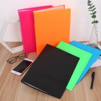 China Orange A4 Display Book Folder with Fixture size A4 and Design Solid Color Stripe for sale