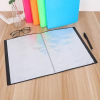 China Orange A4 Display Book Folder with Fixture size A4 and Design Solid Color Stripe for sale