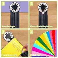 China Manual 12 In 1 Mini Paper Trimmer Safe ABS Multifunctional DIY Hand Tool for Kids for sale