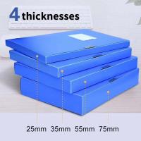 China Office and Home Storage 7.5CM File Box with A4 Size Customizable Material Sample for sale