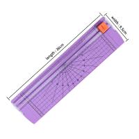 China Maximum Cutting Thickness 12 Sheets of 80GSM Paper Mini Manual Paper Cutter for Office for sale