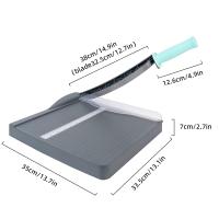 China ABS Stainless Steel Blade ZEQUAN Paper Cutter Trimmer 10 Sheet Capacity 15kg Weight for sale