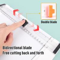 China Portable Plastic A5 Paper Cutter ZEQUAN Multifunctional Trimmer with Manual Operation for sale