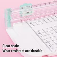 China Portable Plastic A5 Paper Cutter ZEQUAN Multifunctional Trimmer with Manual Operation for sale