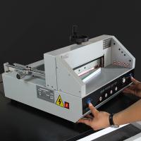 China 45KG Gross Weight Electric A3 A4 Guillotine Desktop Paper Cutter for Thick Cutting for sale