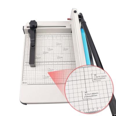 China 858 A4 Manual Paper Cutter for Thick Layers Steel Construction Maximum Width 40mm Office for sale