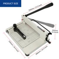 China 858 A4 Manual Paper Cutter for Thick Layers Steel Construction Maximum Width 40mm Office for sale