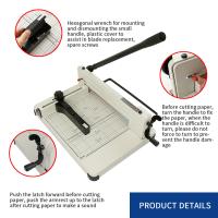 China 858 A3 A4 Manual Thick Layer Paper Cutter Trimmer Guillotines for Thick Paper Cutting for sale