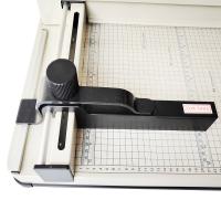 China Office Home White A4 Heavy Duty Guillotine Paper Cutter with Metal Base and Manual for sale