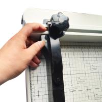 China Office Home White A4 Heavy Duty Guillotine Paper Cutter with Metal Base and Manual for sale