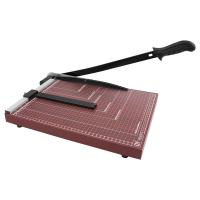China Paper Cutter Professional Design B4 Guillotine Paper Trimmer With Wooden Base for sale
