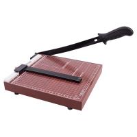 China Mini Paper Cutter with Wooden Base Manual Paper Trimmer from ZEQUAN for sale