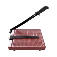 China Mini Paper Cutter with Wooden Base Manual Paper Trimmer from ZEQUAN for sale