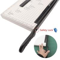 China A4 Paper Trimmer 12 Sheets Cutting Thickness Steel Office Good Helper Manual Paper Cutter for sale