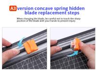 China Compact Manual A3 Paper Trimmer with Safely Blade and Cutting Thickness of 1mm in Black for sale