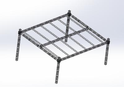 China 290X290mm Concert Curved Aluminum Box Event Stage Lighting Truss System for sale