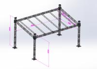 China 290X290mm Concert Curved Aluminum Box Event Stage Lighting Truss System for sale
