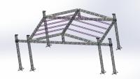 China 290X290mm Concert Curved Aluminum Box Event Stage Lighting Truss System for sale