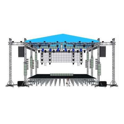 China Aluminum Concert Curved Canopy Stage Lighting Truss Roof System for sale