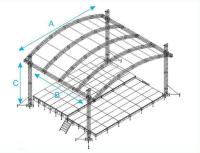 China Square Screw Bolt Truss System Lighting Truss Black for sale