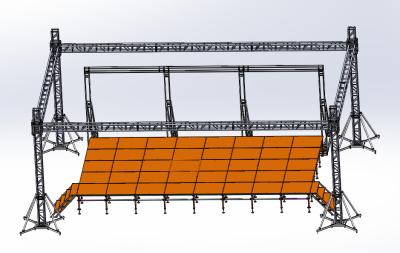 China Semi Circle Sound And Light Smart Roof Truss System for sale