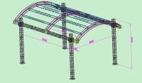 China Semi Circle Sound And Light Smart Roof Truss System for sale