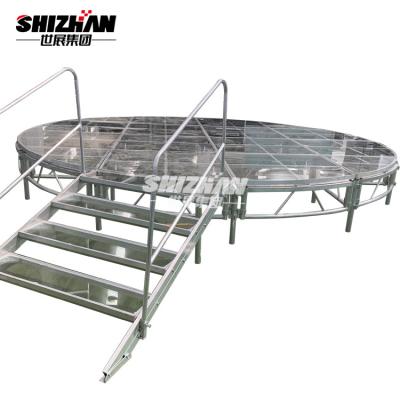 China Acrylic Board Glass Stage Lights Layer Alloy Truss For Event for sale