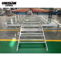 China Square Led Acrylic Stage Platform Portable 15mm 18mm For Wedding Party for sale