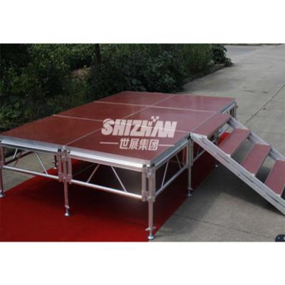 China Triangle Aluminum Alloy Stage Adjustable Height For Concert Show for sale