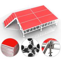 China Triangle Aluminum Alloy Stage Adjustable Height For Concert Show for sale