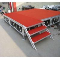 China Triangle Aluminum Alloy Stage Adjustable Height For Concert Show for sale