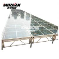 China Tempered Glass Platform Stage Aluminum Concert Stage For Wedding Outdoor for sale