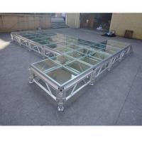 China Tempered Glass Platform Stage Aluminum Concert Stage For Wedding Outdoor for sale