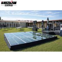 China Tempered Glass Platform Stage Aluminum Concert Stage For Wedding Outdoor for sale