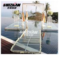 China Tempered Glass Platform Stage Aluminum Concert Stage For Wedding Outdoor for sale