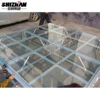 China Tempered Glass Platform Stage Aluminum Concert Stage For Wedding Outdoor for sale