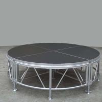 China Portable Circle Stage Platform Light Removable Aluminum Stage For Trade Show for sale