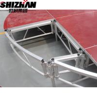 China Portable Circle Stage Platform Light Removable Aluminum Stage For Trade Show for sale