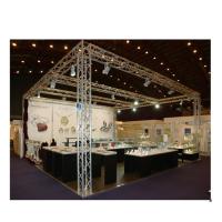 China Free Design Display Aluminum Light Truss Alloy Exihibition Truss Lighting With Corner Box for sale