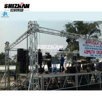 China Flat Aluminium Alloy Truss Wedding Event Stage Truss Lighting Box Truss for sale
