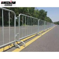 China Galvanized Steel Pipe Fence Barrier Recycled Road Barrier Fence for sale