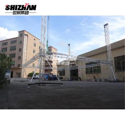 China Anodized Aluminum Multipurpose Stage Trussing for 16 Degrees Hardness Application for sale