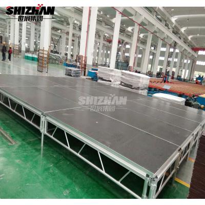 China Customizable Outdoor Concert Stage Truss Project Aluminum Stage Platform with Adjustable Height 0.4-0.6m for sale